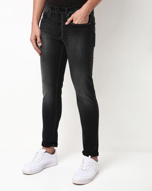 Buy Soho Chinox Washed Skinny Fit Jeans Online at Best Prices in India ...