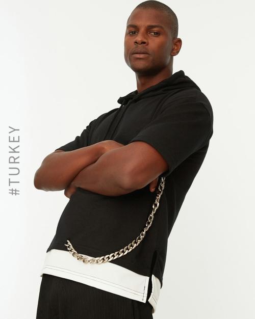 Buy Hooded Sweatshirt with Chain Accent Online at Best Prices in India ...