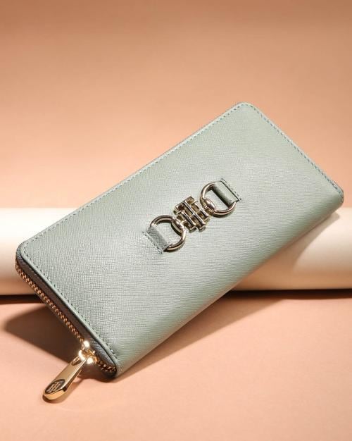 Buy Embossed Logo Zip-Around Wallet Online at Best Prices in India ...