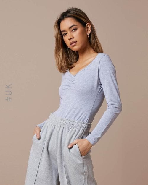 Buy V-Neck Slim Fit Top Online at Best Prices in India - JioMart.