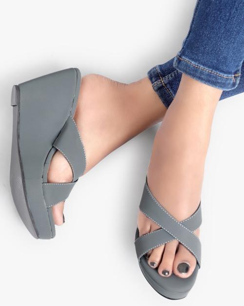 Buy Criss-Cross Strap Wedges Online at Best Prices in India - JioMart.