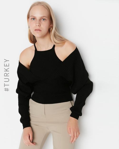 Buy Ribbed Round-Neck Pullover Online at Best Prices in India - JioMart.