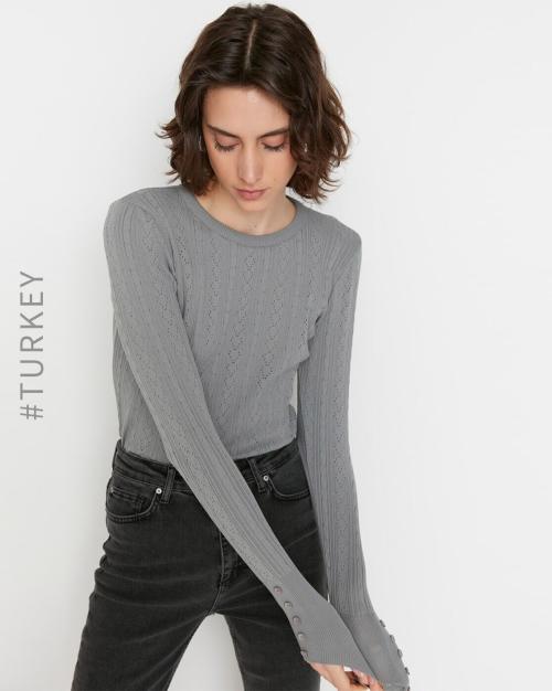 Buy Cable-Knit Round-Neck Pullover Online at Best Prices in India - JioMart.