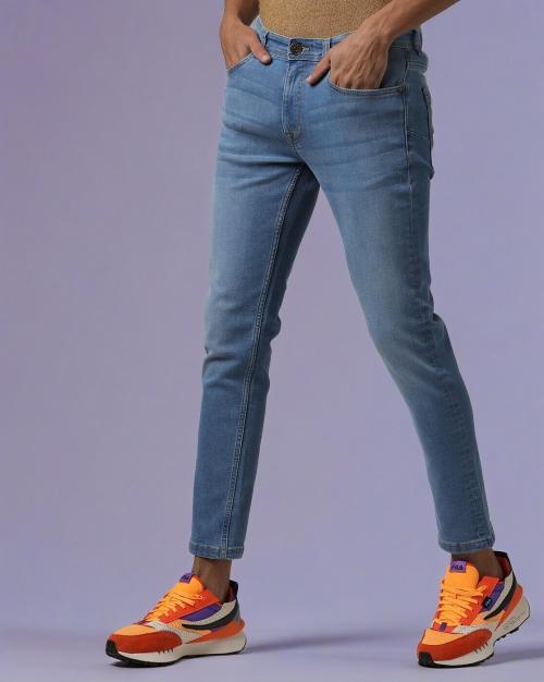 Buy Tapered Slim Fit Jeans Online at Best Prices in India - JioMart.