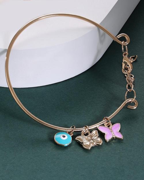 Buy Evil Eye & Butterfly Enamel Charm Bracelet - ZPFK14805 Online at ...