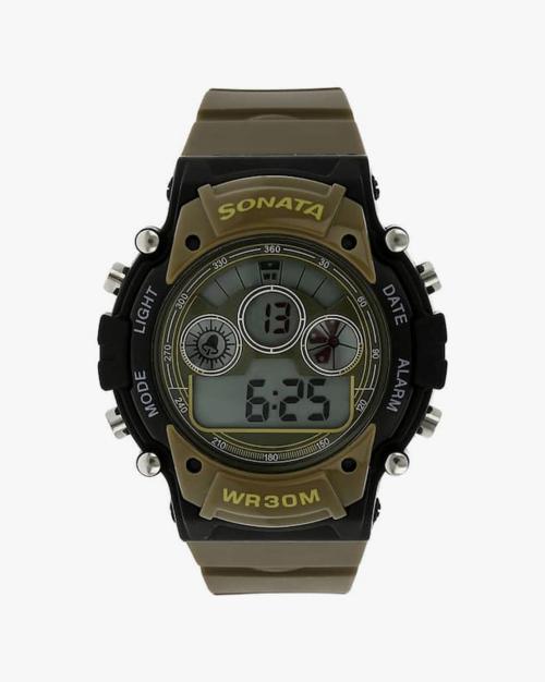 Buy Men NP77006PP01 Water-Resistant Digital Watch Online at Best Prices ...