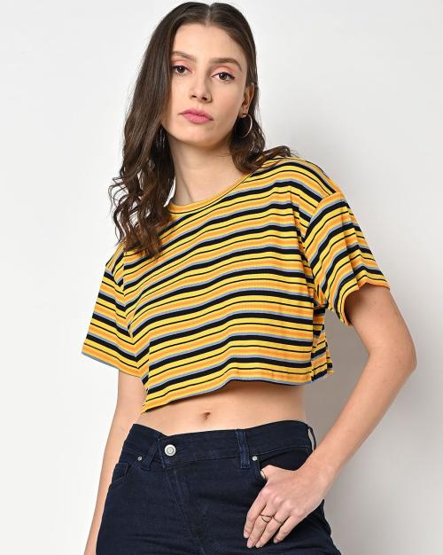 Buy Striped Crop Top Online at Best Prices in India - JioMart.