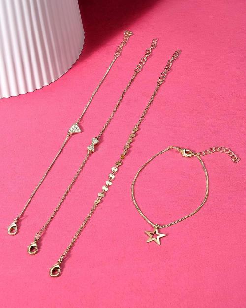 Buy Set of 4 Contemporary Bracelets - ZPFK10543 Online at Best Prices ...