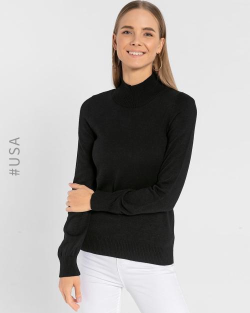 Buy High-Neck Pullover with Ribbed Hem Online at Best Prices in India ...