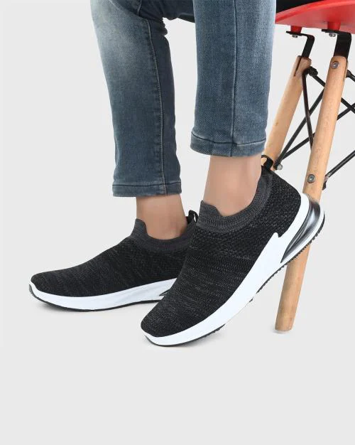 Buy Heathered Slip-On Shoes with Pull-Up Tab Online at Best Prices in ...