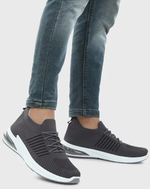 Buy Striped Slip-On Shoes with Pull-Up Tab Online at Best Prices in ...