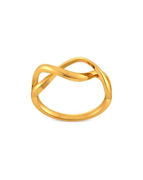 Buy Yellow Gold Flared Loops Ring Online at Best Prices in India - JioMart.