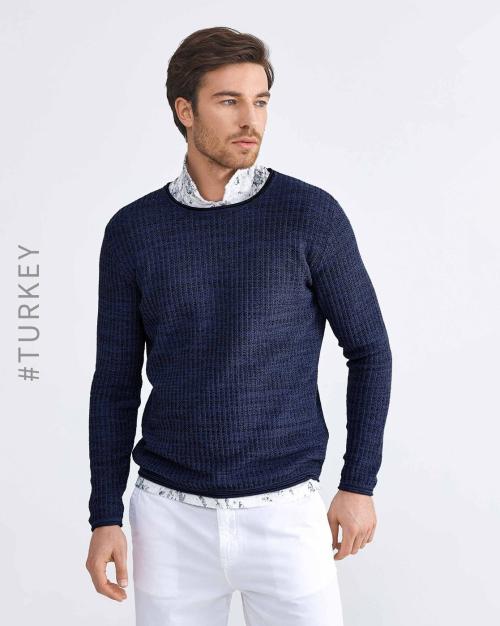 Buy Ribbed Round-Neck Pullover Online at Best Prices in India - JioMart.