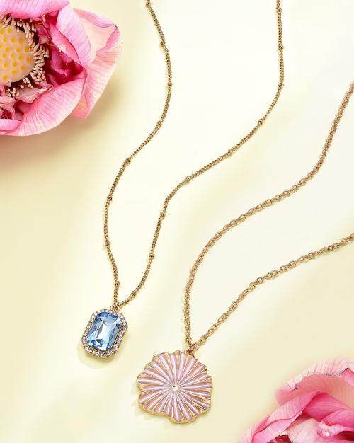 Buy Set of 2 Stone-Studded Contemporary Chains - ZPFK15110 Online at ...