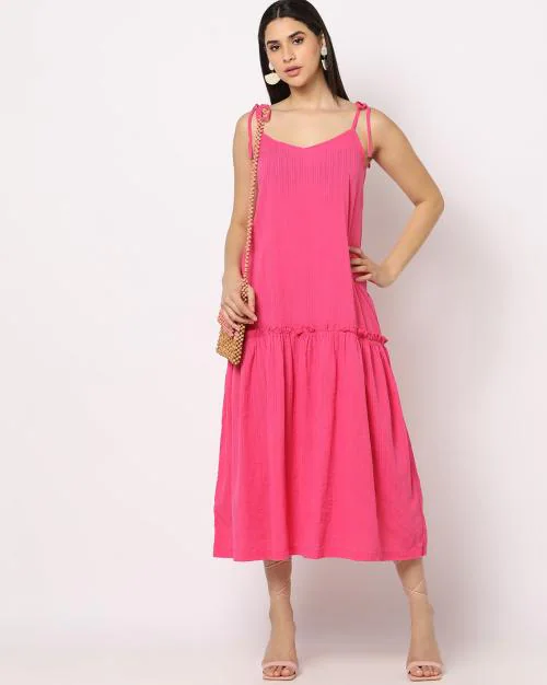 Buy Striped A-Line Dress Online at Best Prices in India - JioMart.