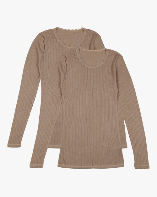 Buy Pack of 2 Striped Thermal Tops Online at Best Prices in India ...