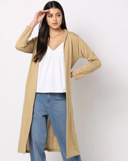 Buy Open-Front Shrug with Insert Pockets Online at Best Prices in India ...
