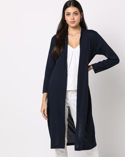 Buy Open-Front Shrug with Insert Pockets Online at Best Prices in India ...