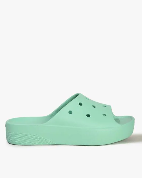 Buy Classic Platform Slides with Textured Footbed Online at Best Prices ...