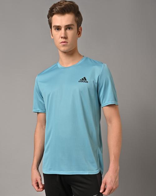 Buy IC7270 Brand Print Crew-Neck T-Shirt Online at Best Prices in India ...