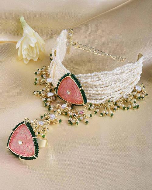 Buy Multistrand Pearls Bridal Hand Harness - ZPFK15150 Online at Best ...