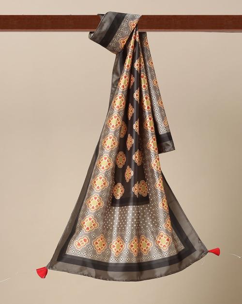 Buy Digital Print Bamboo Silk Stole Online at Best Prices in India ...