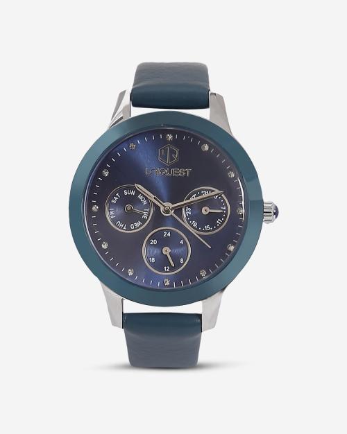 Buy Blue Dial Analogue Fashion Watch with Multi-Dial Function And ...