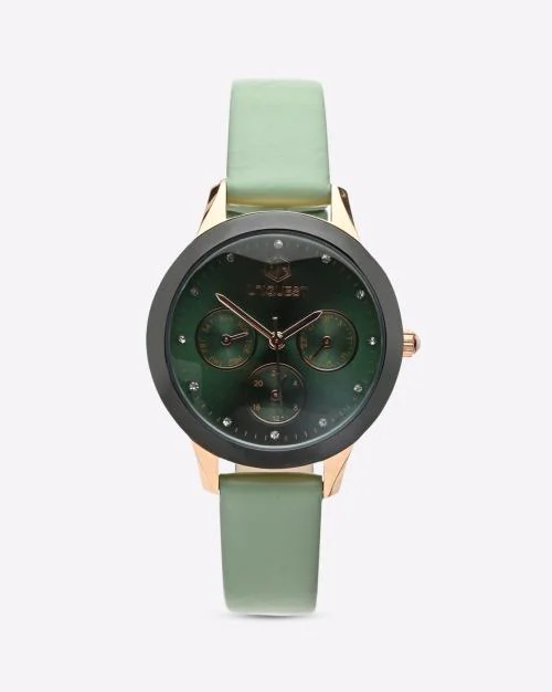 Buy Mint Green Dial Analogue Fashion Watch with Multi-Dial Function And ...