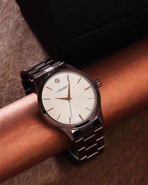 Buy Silver Dial Analogue Fashion Watch with Steel Strap for Men Online ...