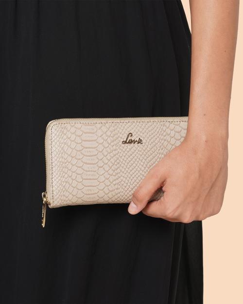 Buy Croc-Embossed Zip-Around Wallet Online at Best Prices in India ...