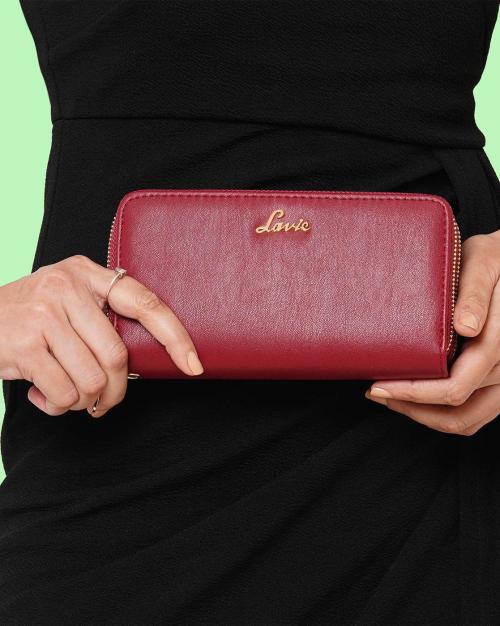 Buy Women Wallet with Metal Logo Accent Online at Best Prices in India ...