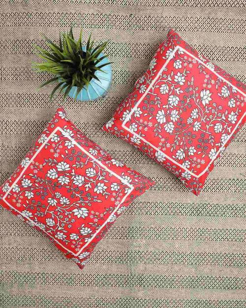 Buy Set of 5 Digital Print Cushion Covers 16" x 16" Online at Best ...