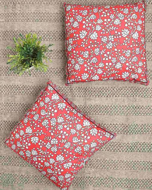 Buy Set of 5 Digital Print Cushion Covers 16" x 16" Online at Best ...