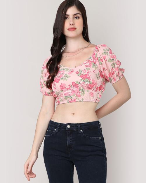 Buy Women Printed Crop Top Online at Best Prices in India - JioMart.