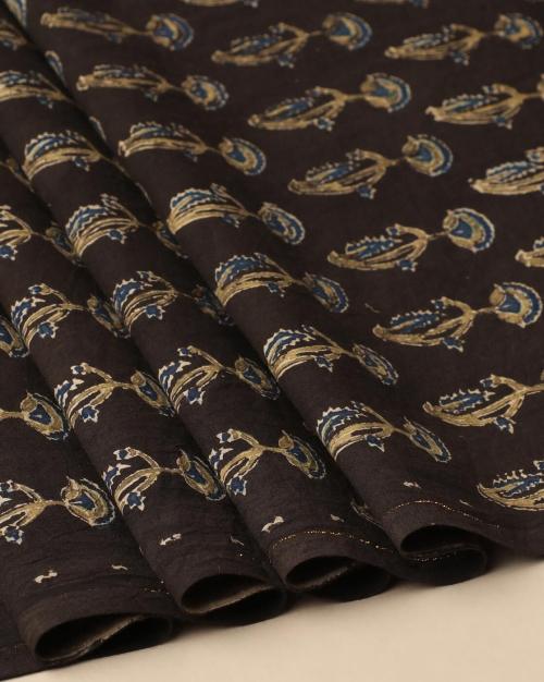 Buy Kutch Handblock Print Ajrak Pure Cotton Dress Material Online at Best Prices in India - JioMart.