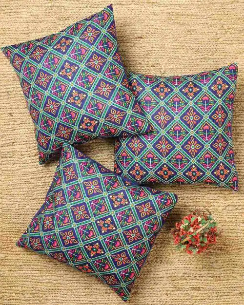 Buy Set of 3 Digital Print Cushion Covers Online at Best Prices in ...