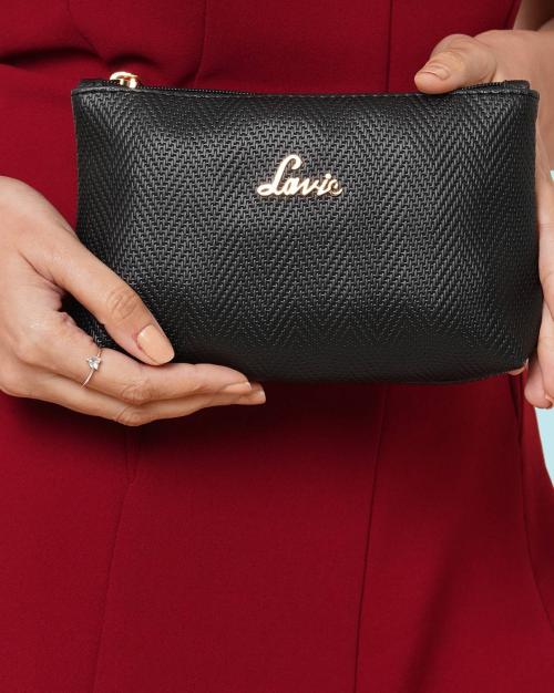 Buy Women Pouch with Brand Logo Accent Online at Best Prices in India ...