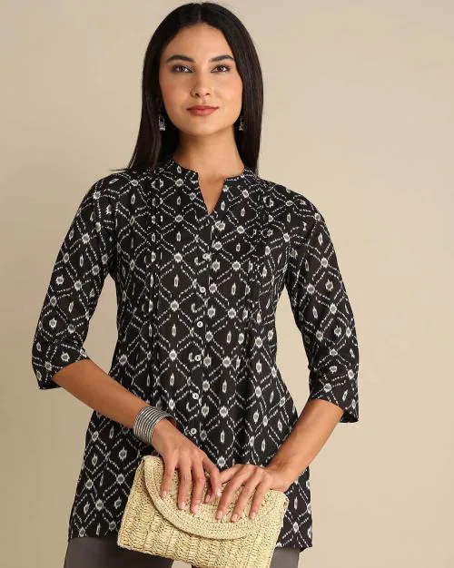 Buy Printed Pin-Tuck Cotton Tunic Online at Best Prices in India - JioMart.