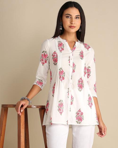 Buy Floral Print Cotton Tunic Online at Best Prices in India - JioMart.