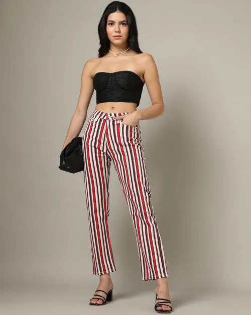 Buy Dion Straight Fit High-Rise Jeans Online at Best Prices in India ...