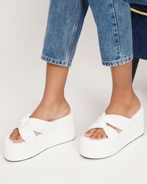 Buy Women Knotted Open-Toe Wedges Online at Best Prices in India - JioMart.