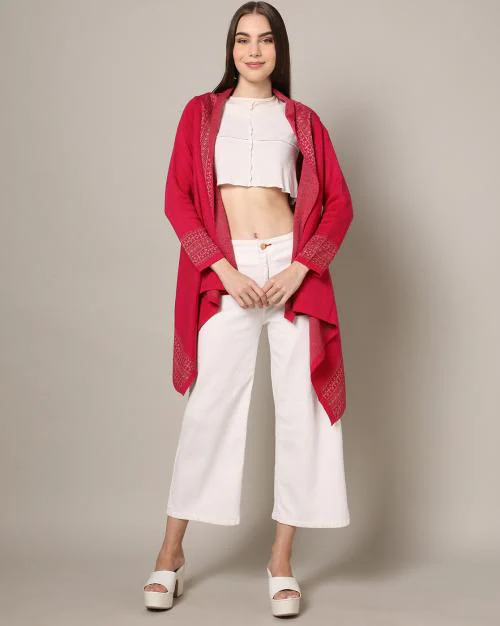Buy Women Relaxed Fit Front-Open Shrug Online at Best Prices in India ...