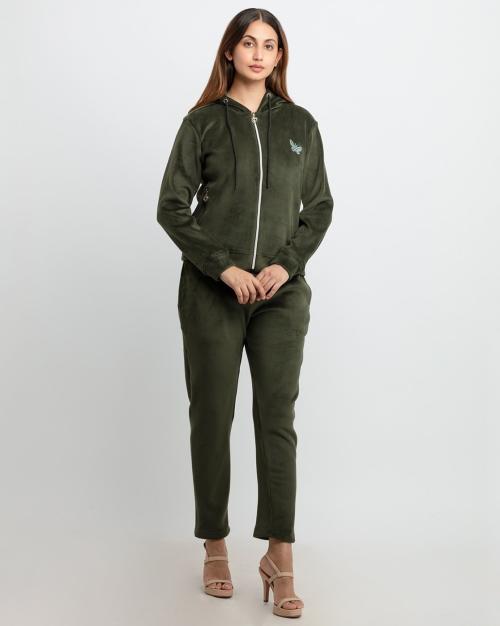 Buy Zip-Front Hooded Tracksuit Online at Best Prices in India - JioMart.