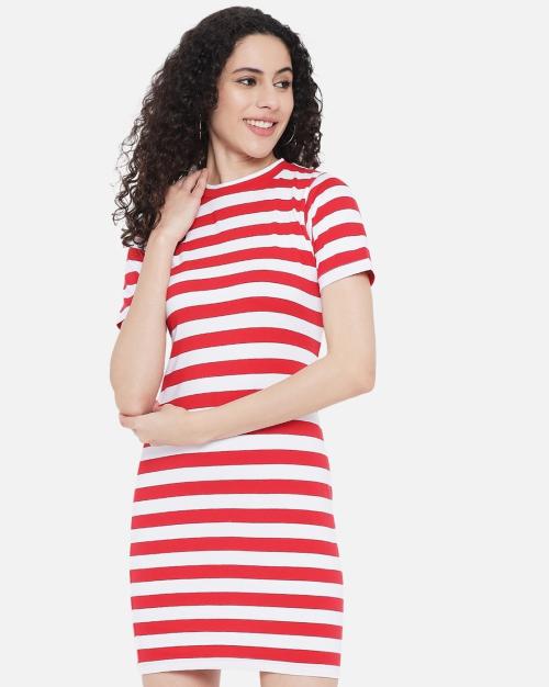 Buy Striped Mini Bodycon Dress Online at Best Prices in India - JioMart.