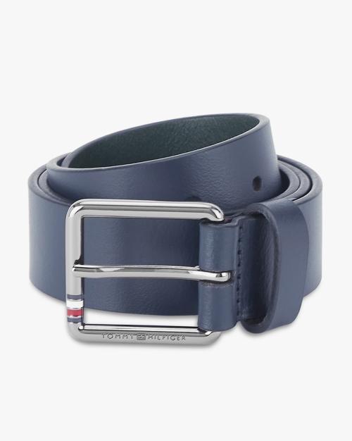 Buy Men Leather Belt with Pin-Buckle Closure Online at Best Prices in ...