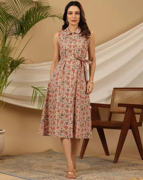 Buy Women Printed A-Line Dress Online at Best Prices in India - JioMart.