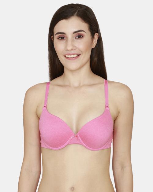 Buy Rosaline Wired Medium Coverage Push Up Bra - Pink Lemonade2 Online at Best Prices in India ...