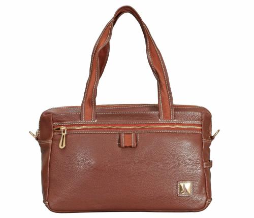Buy Adamis Paulina Tan Shoulder Work Bag Online at Best Prices in India ...