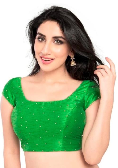 Buy Nancy Designer Women's Bangalore fabric, Stone work stitched blouse ...