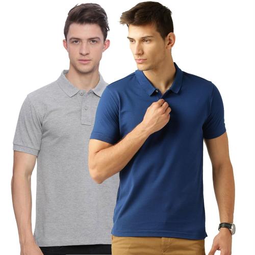 Buy Fastoche Men Multicolor Polo Tshirt (Pack Of 2) Online at Best ...